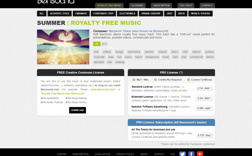 TOP 21 sources de Musique Gratuite Libre de Droit ou Creative Commons ...